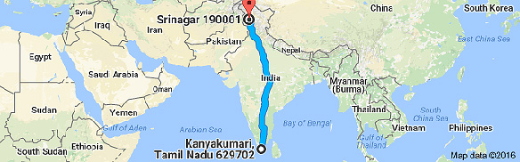 Kanyakumari to Kashmir | rama toshi arya's blog